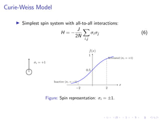 Spin Glass Models of Neural Networks: The Curie-Weiss Model from ...