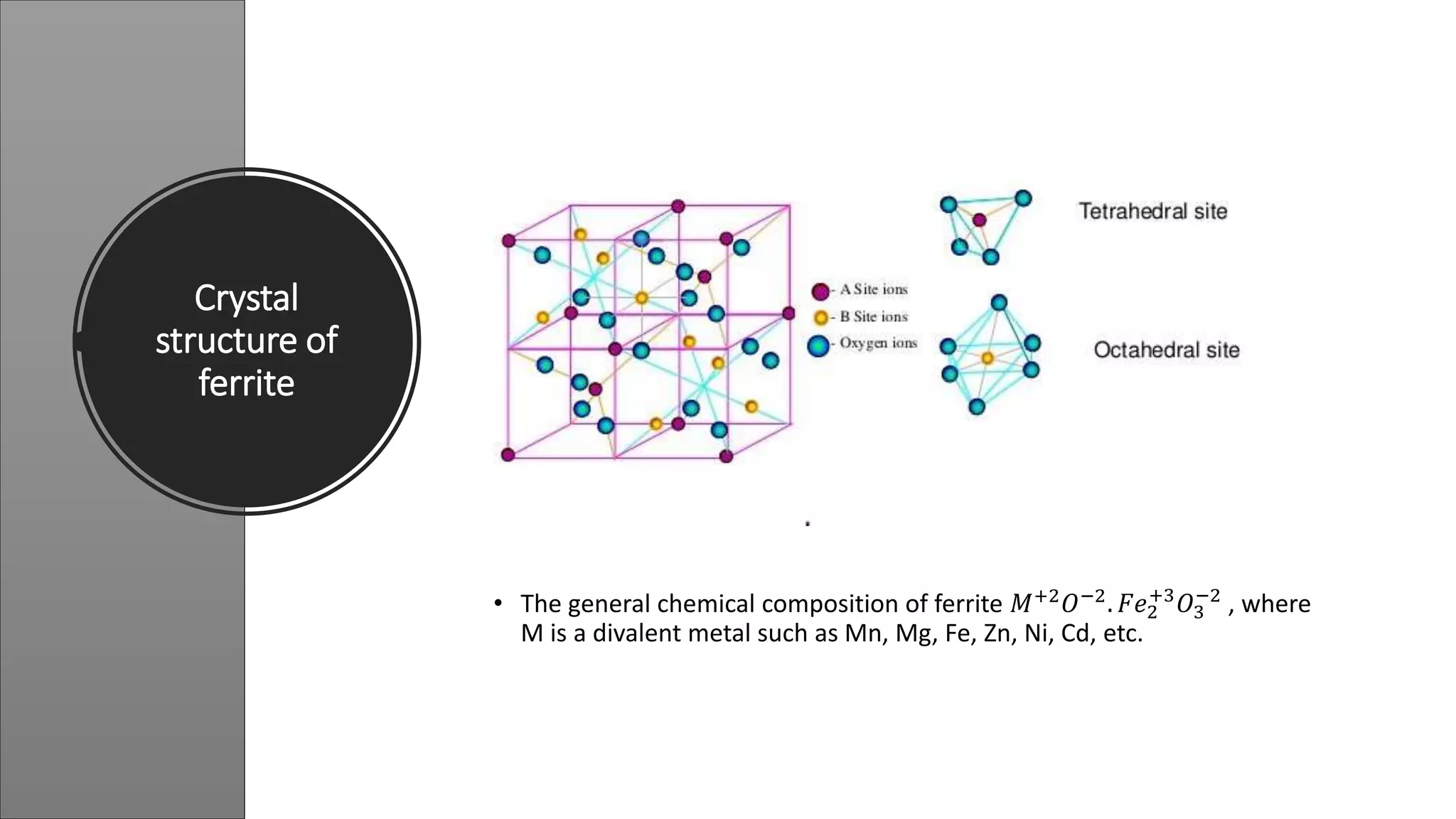 Curie temperature of ferrites | PPTX | Chemistry | Science