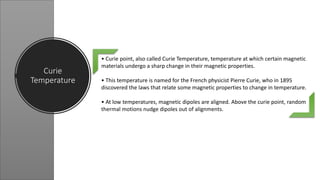 Curie temperature of ferrites | PPTX