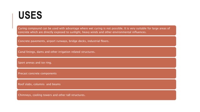 Curing method, Curing Compound classification as per ASTM C-309 | PPTX ...