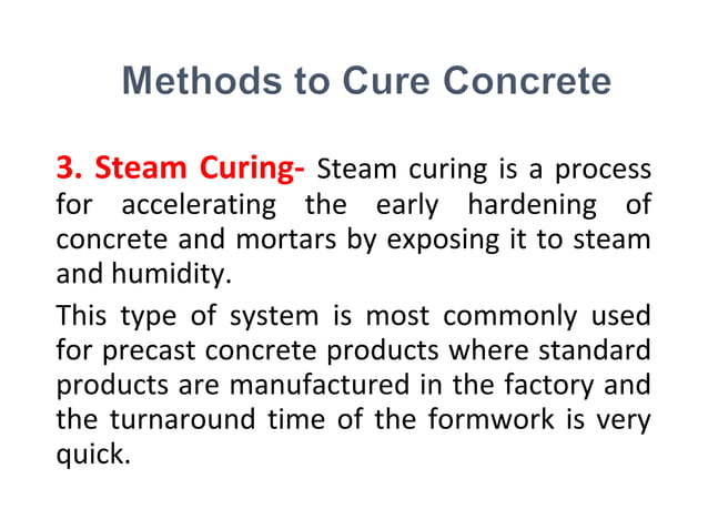 Curing of concrete | PPT