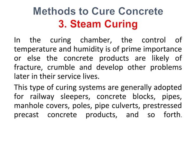 Curing of concrete | PPT