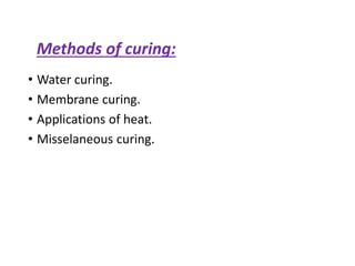Curing of concrete(1) | PPT