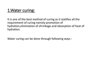Curing of concrete(1) | PPT