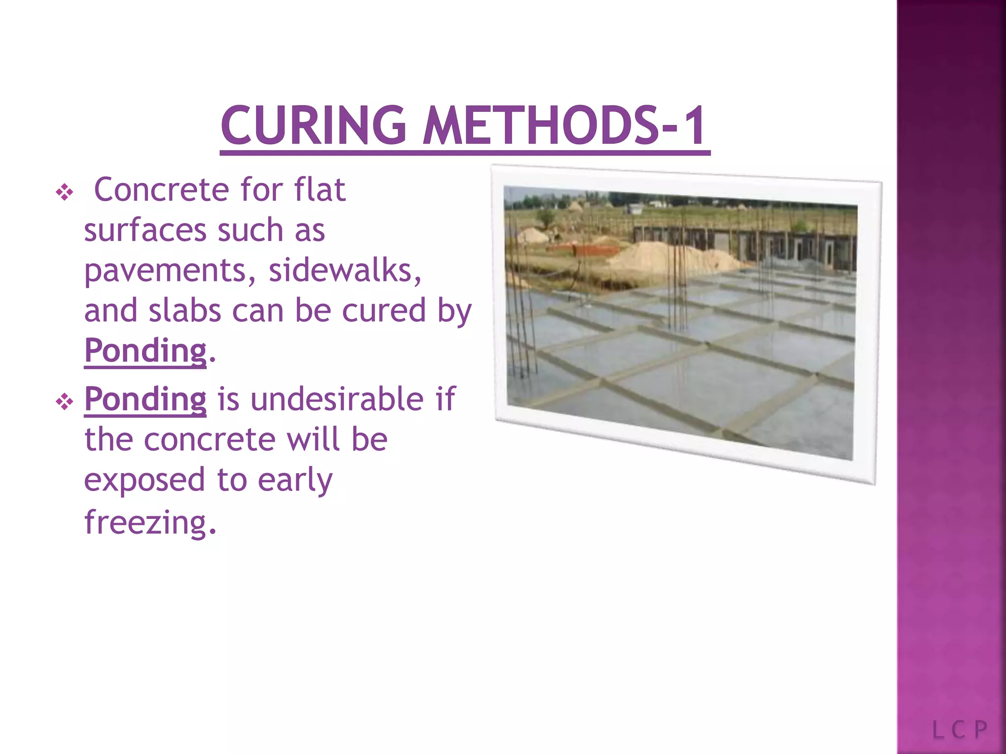 Curing of concrete | PPTX