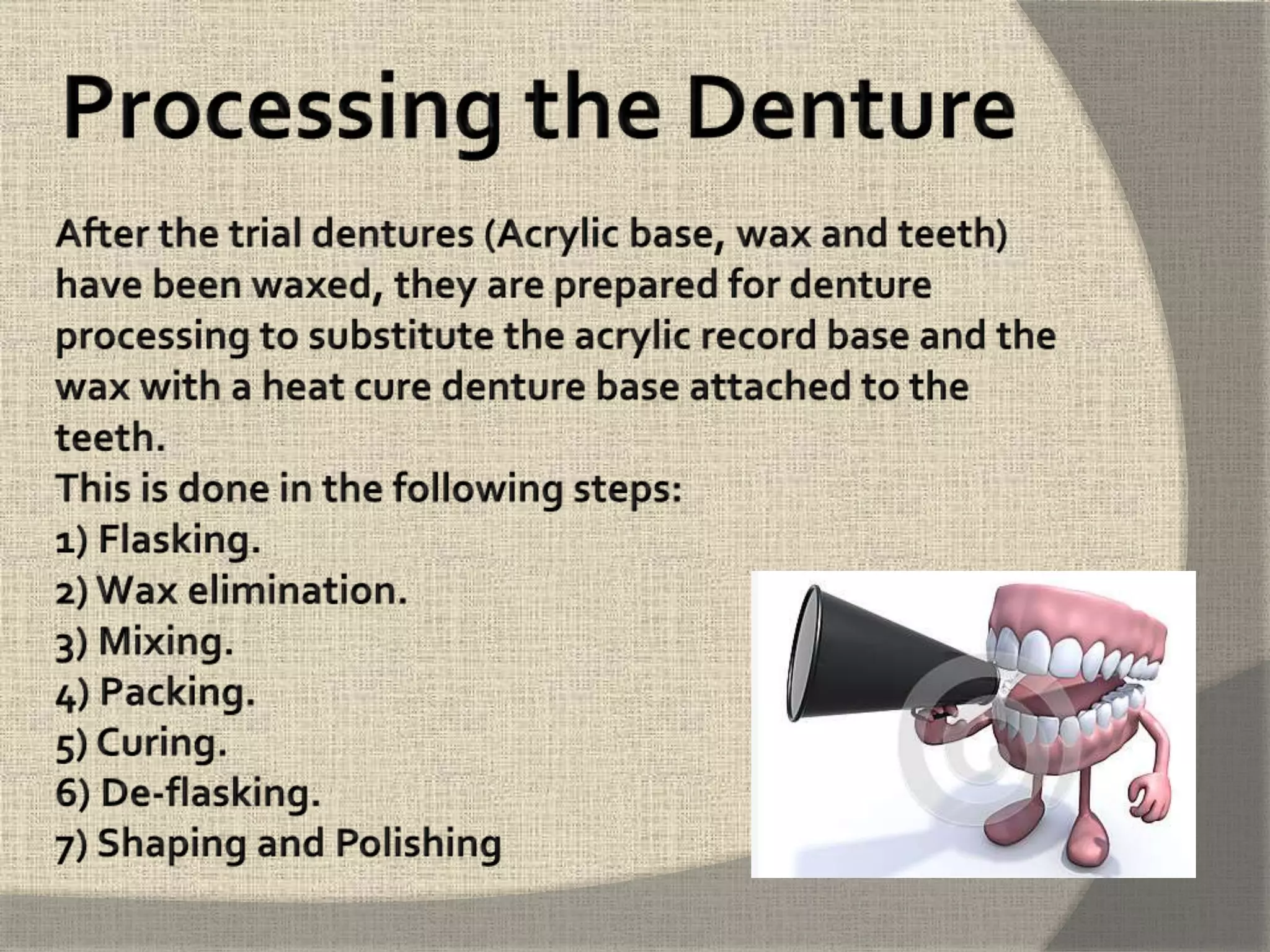 Curing of denture base resins | PPTX