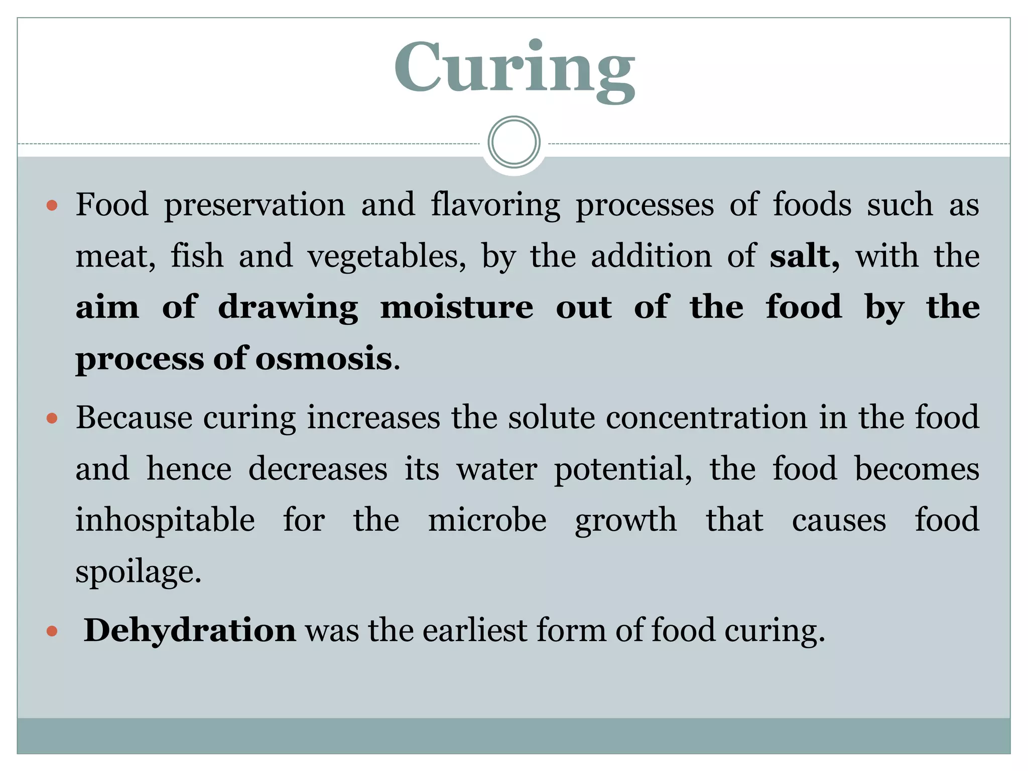 Curing, pickling, smoking, membrane technology | PDF