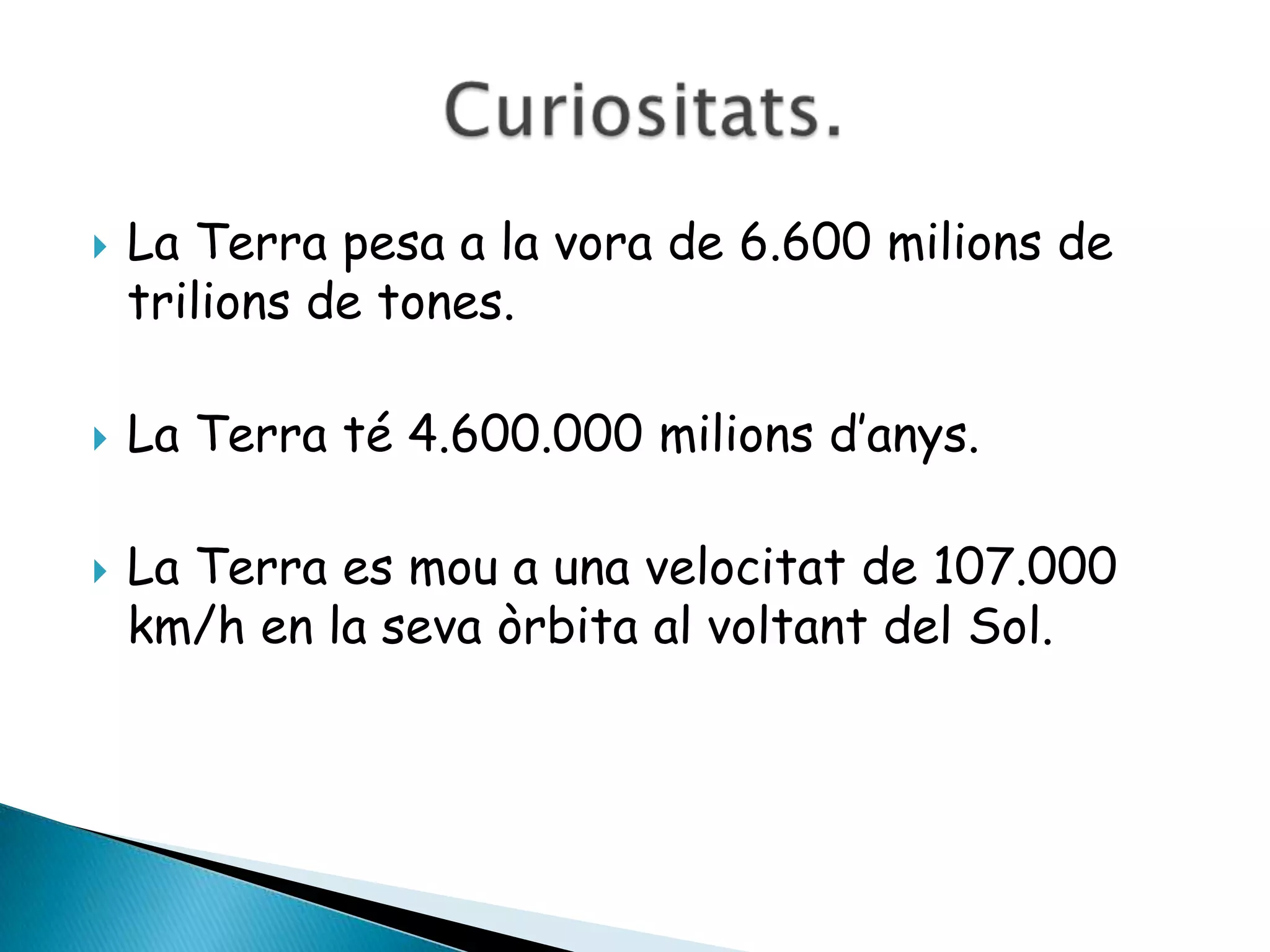 Curiositats de la terra | PPTX