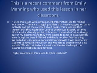 Curious George Reading Activity | PDF