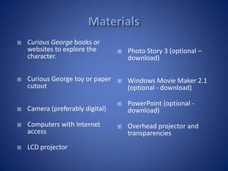 Curious George Reading Activity | PDF