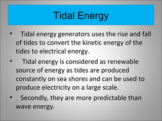 renewable sources of energy | PPT