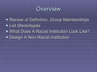 Cultural Racism | PPT