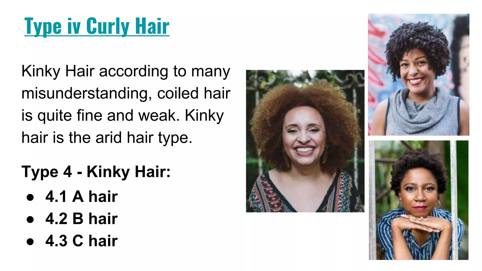 Curly hair type, product and care | PPTX