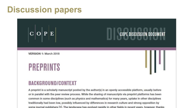 Introduction to COPE and Publication Ethics | PPTX