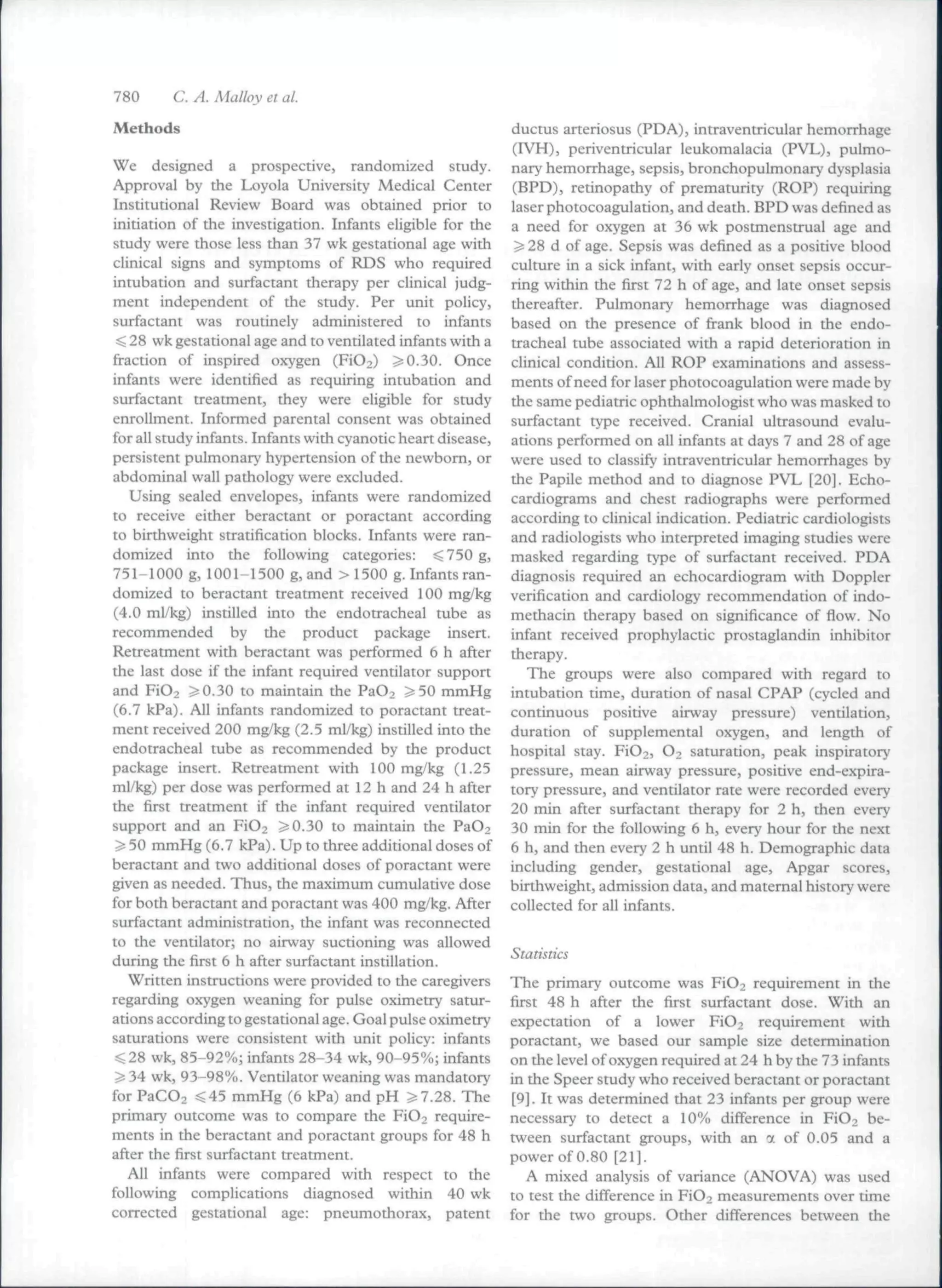 Curosurf survanta acta | PDF