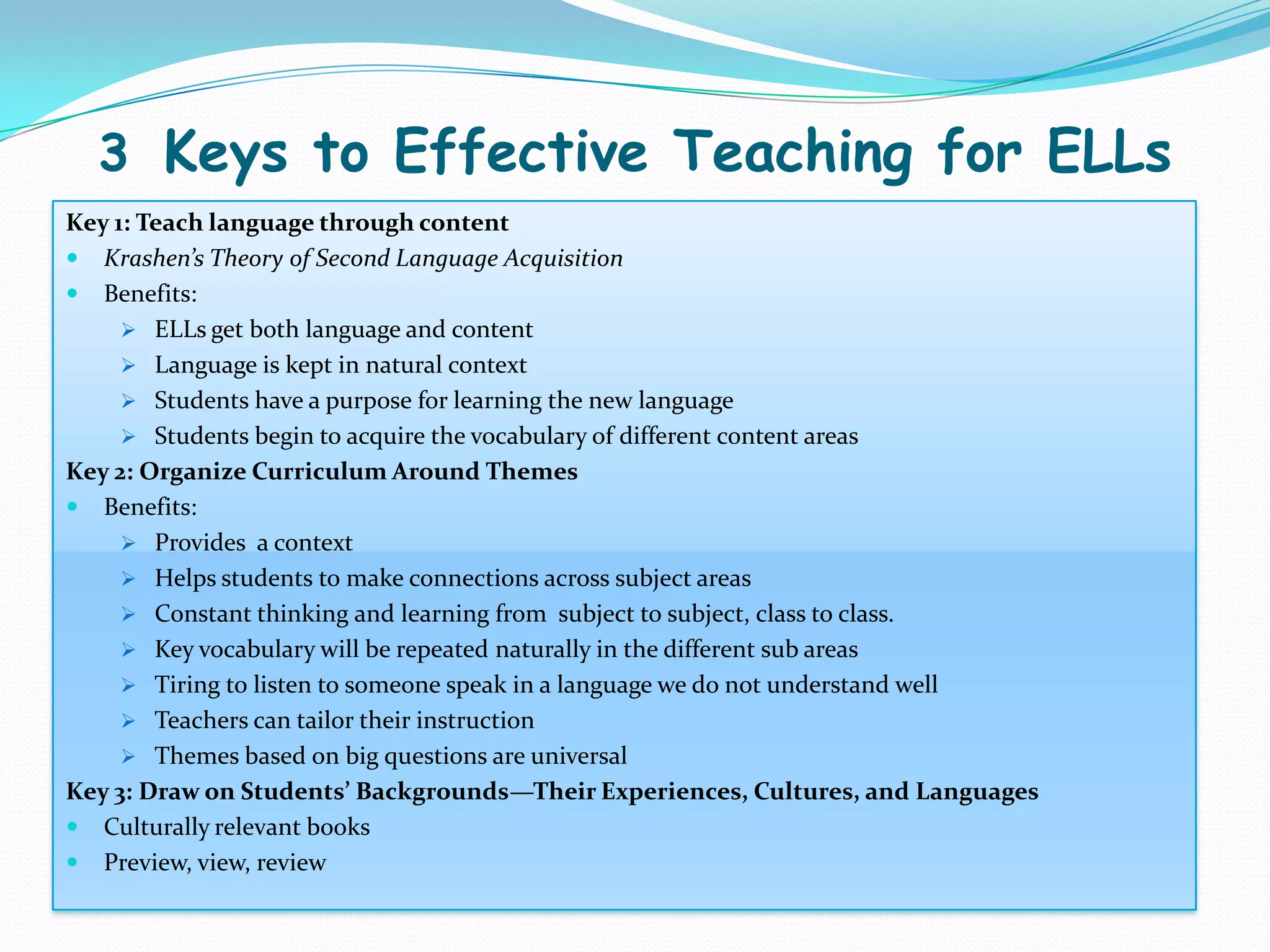Curr 509 diversity and ell | PPT