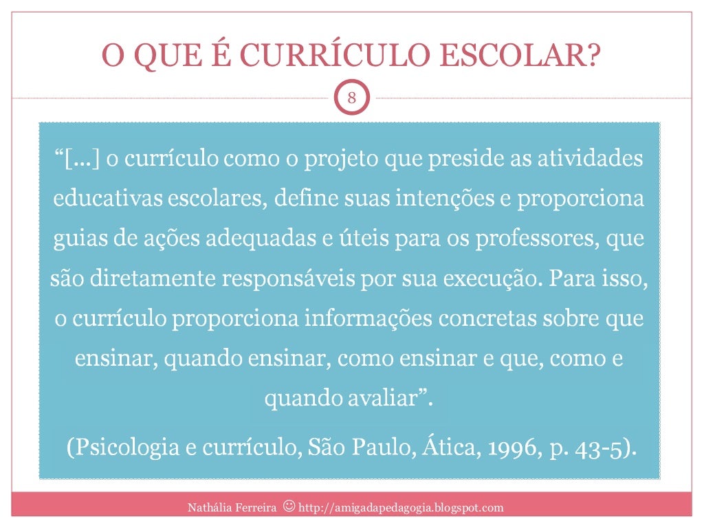 Currículo escolar
