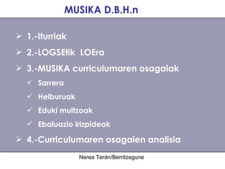 Curriculum Musika DBH | PPS