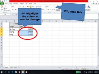 How to change numbers to currency format | PPT