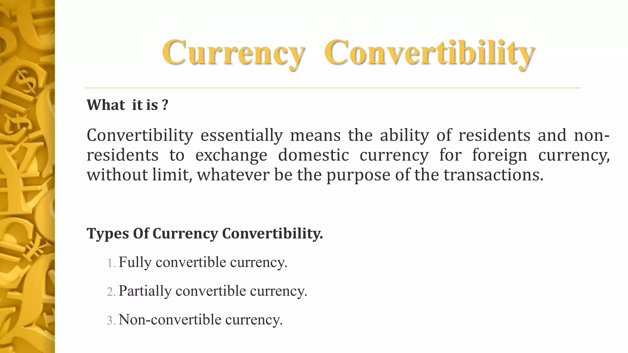 Currency and convertability | PPTX