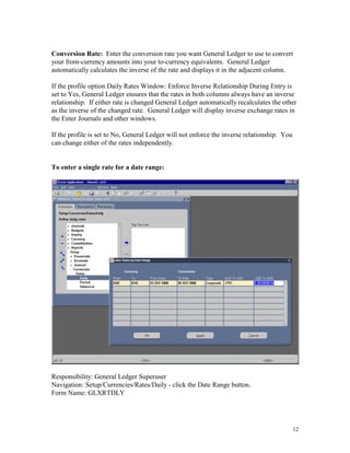 Oracle EBS Currency conversion | PDF