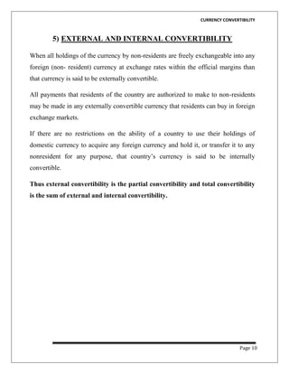 Currency convertibility | PDF