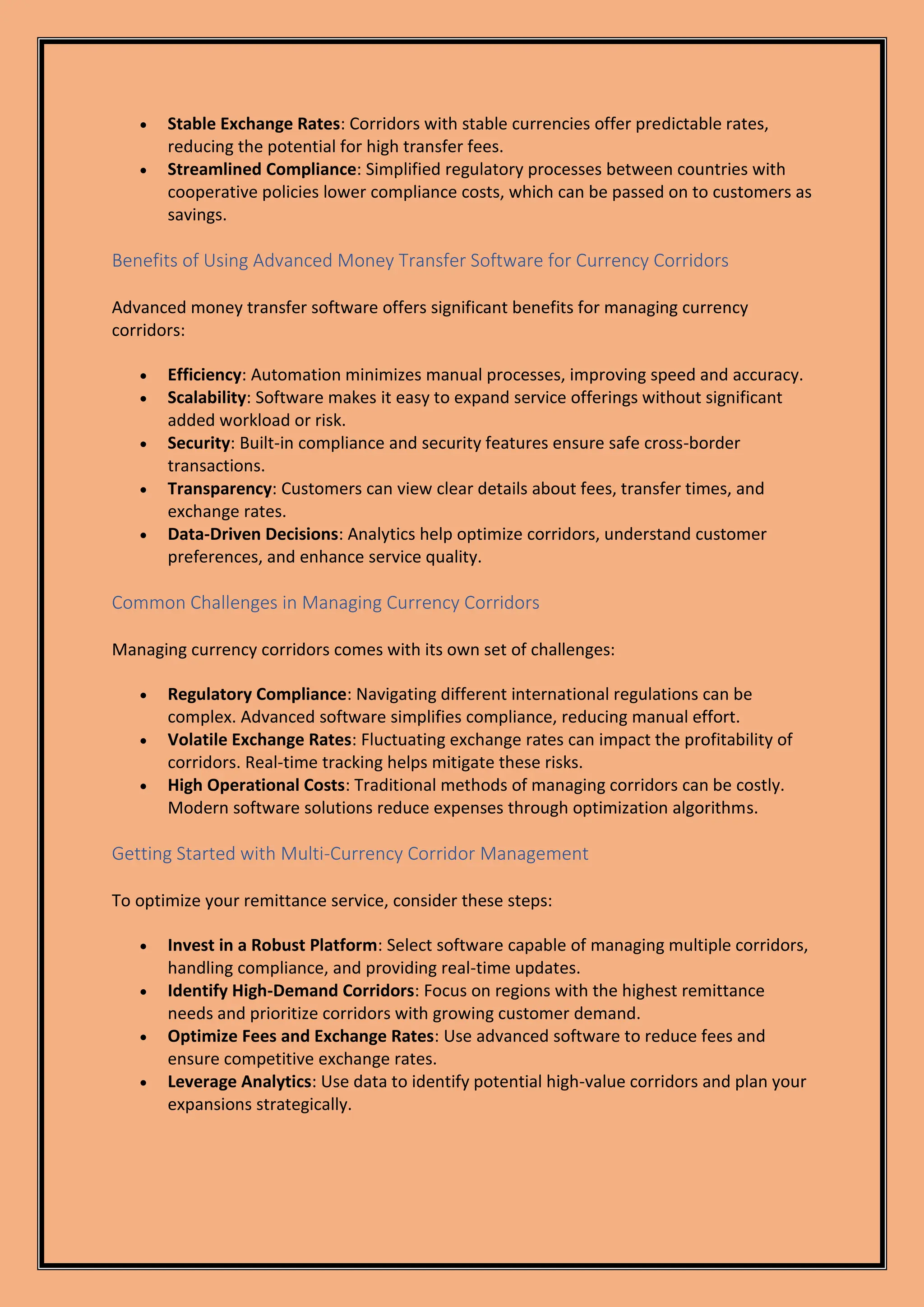 Understanding Currency Corridors In Remittance | PDF
