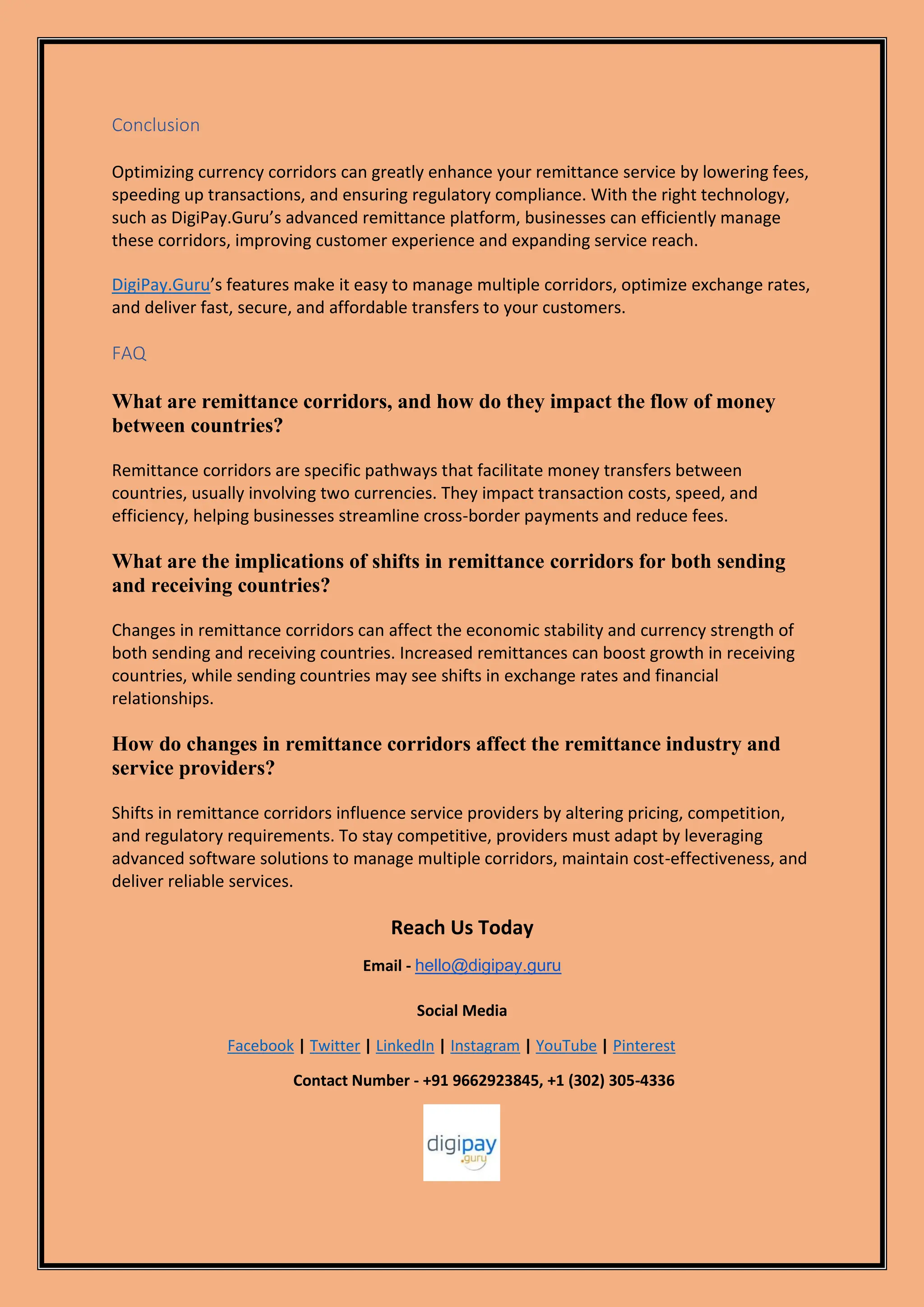 Understanding Currency Corridors In Remittance | PDF