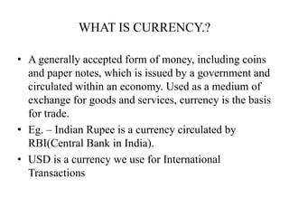 CURRENCY DERIVATIVES | PPTX