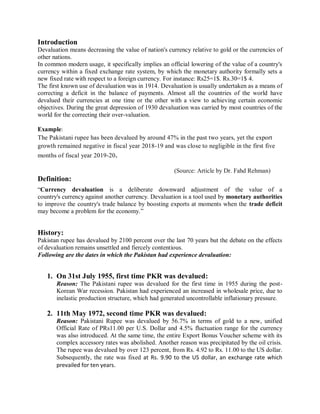 Currency devaluation | PDF