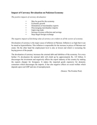 Currency devaluation | PDF
