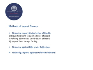 Import finance Regulatory Frame Work EXIM | PPT