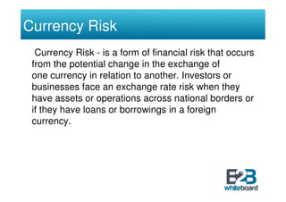 Currency Exchange Risk | PDF