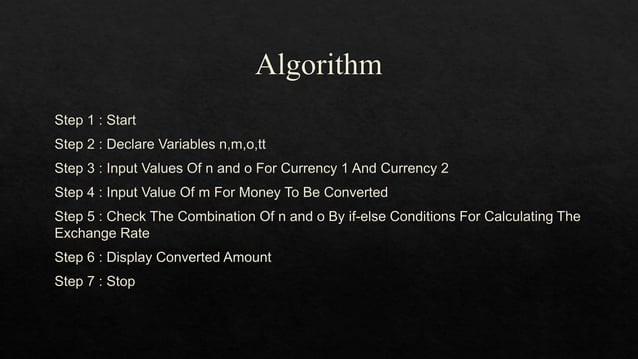 Currency Exchange System in OOP | PPTX | Programming Languages | Computing