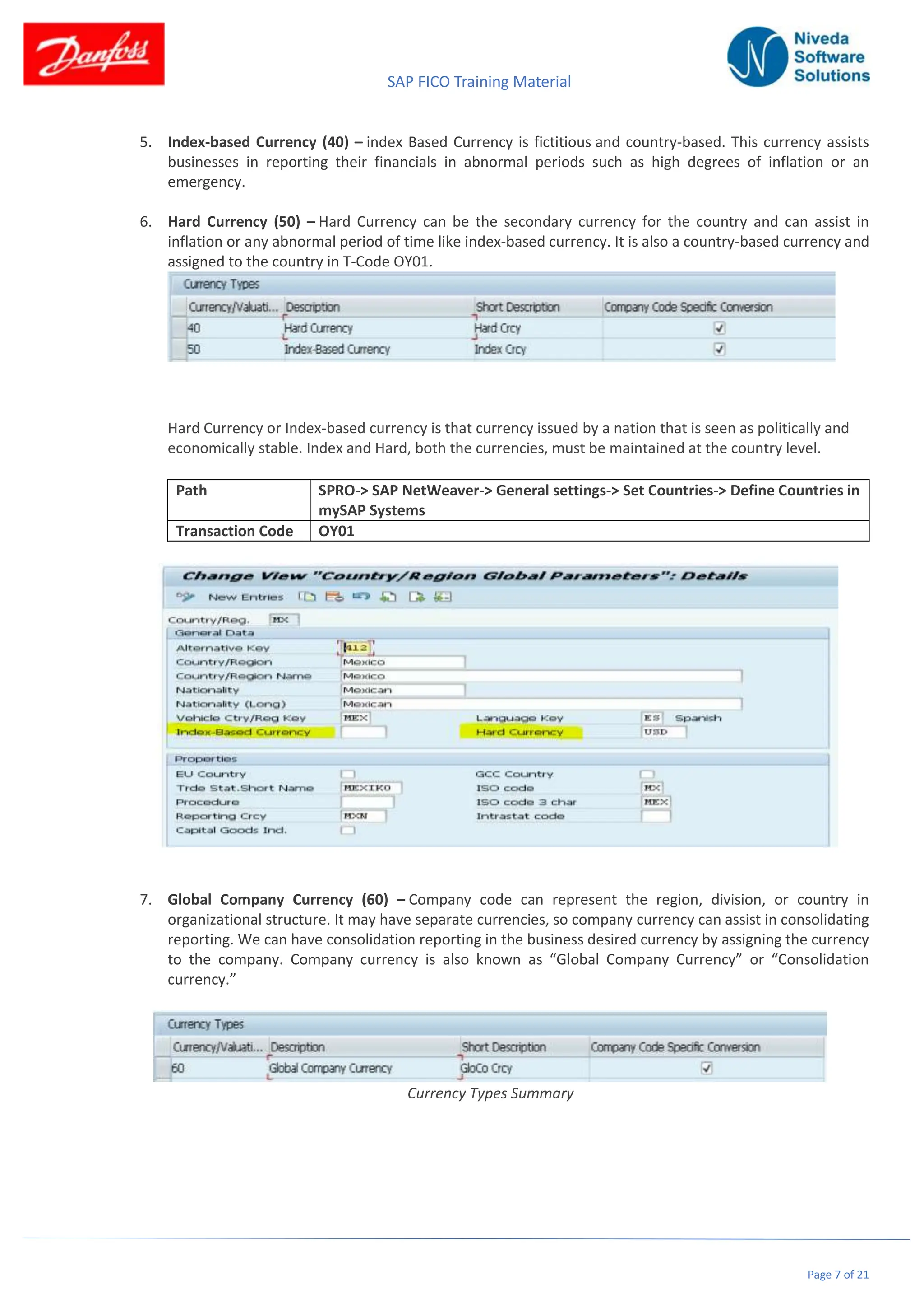 CURRENCY LEDGET AND PARALLEL CURRENCY FOR SAP USERS | DOCX