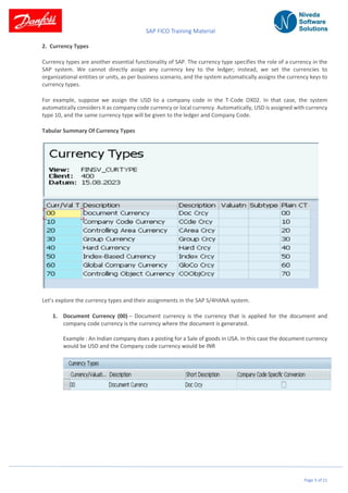 CURRENCY LEDGET AND PARALLEL CURRENCY FOR SAP USERS | DOCX