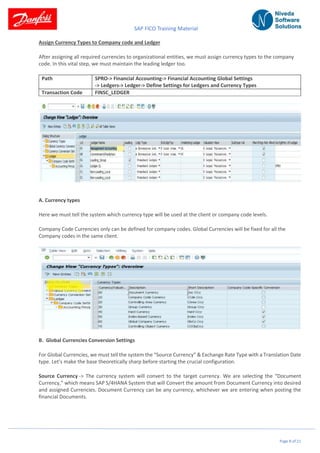 CURRENCY LEDGET AND PARALLEL CURRENCY FOR SAP USERS | DOCX