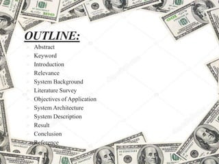Currency recognition system using image processing | PPTX