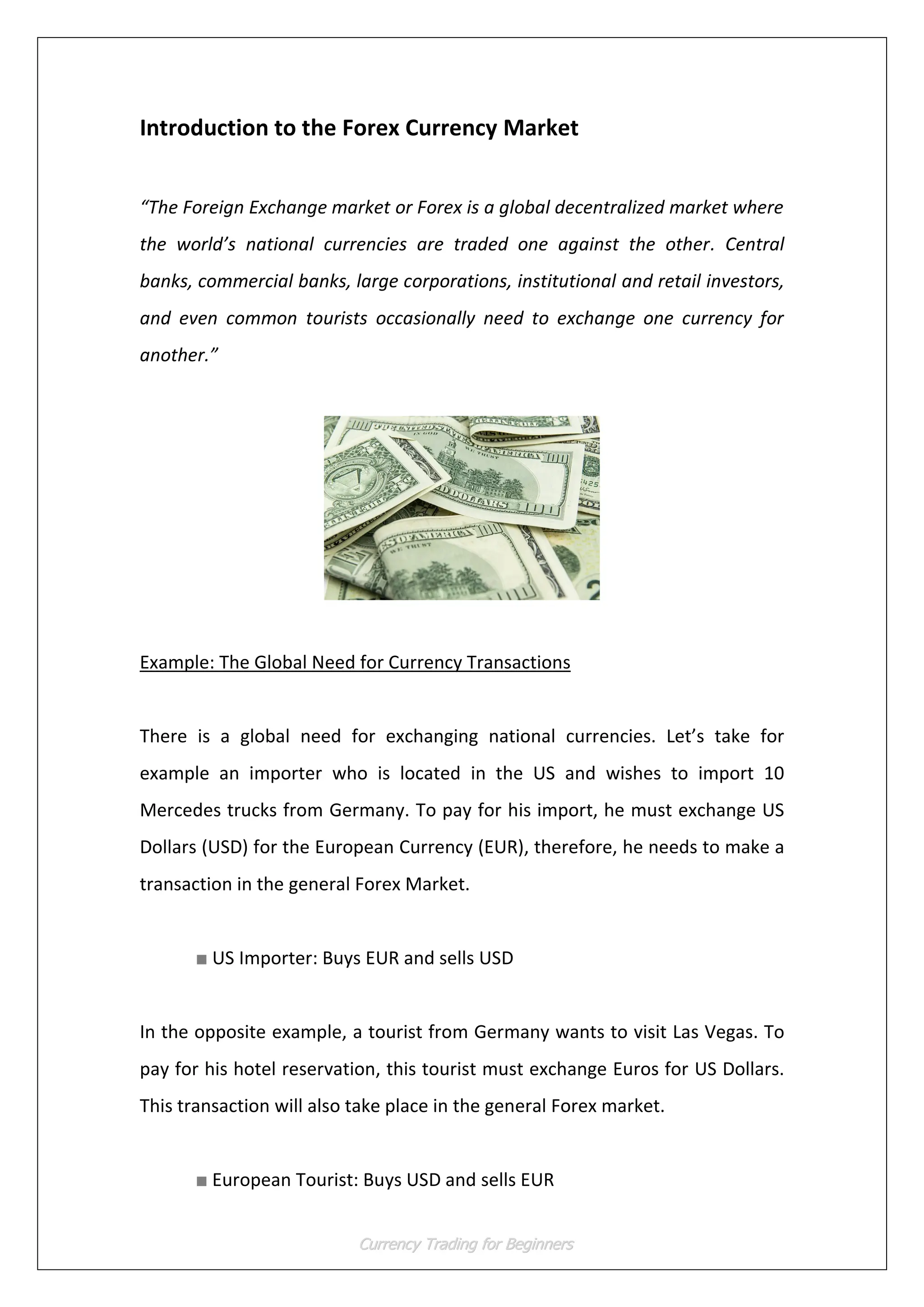 Currency Trading for Beginners -Essential Information on How to Trade ...