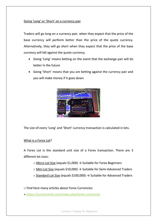 Currency Trading for Beginners -Essential Information on How to Trade ...
