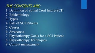 Current management of SCI Patients | PPTX