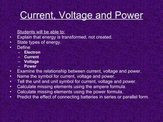 Current And Voltages | PPT