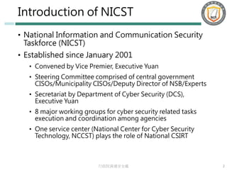 Current Conditions and Challenges of Cybersecurity in Taiwan | PDF