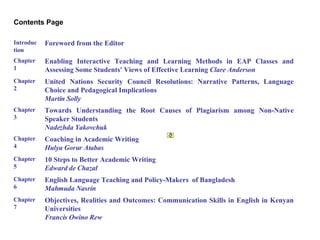 Current Developments in English for Academic Specific and Occupational ...