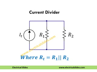 Current Divider Lecture with Formulas and Examples | PPT