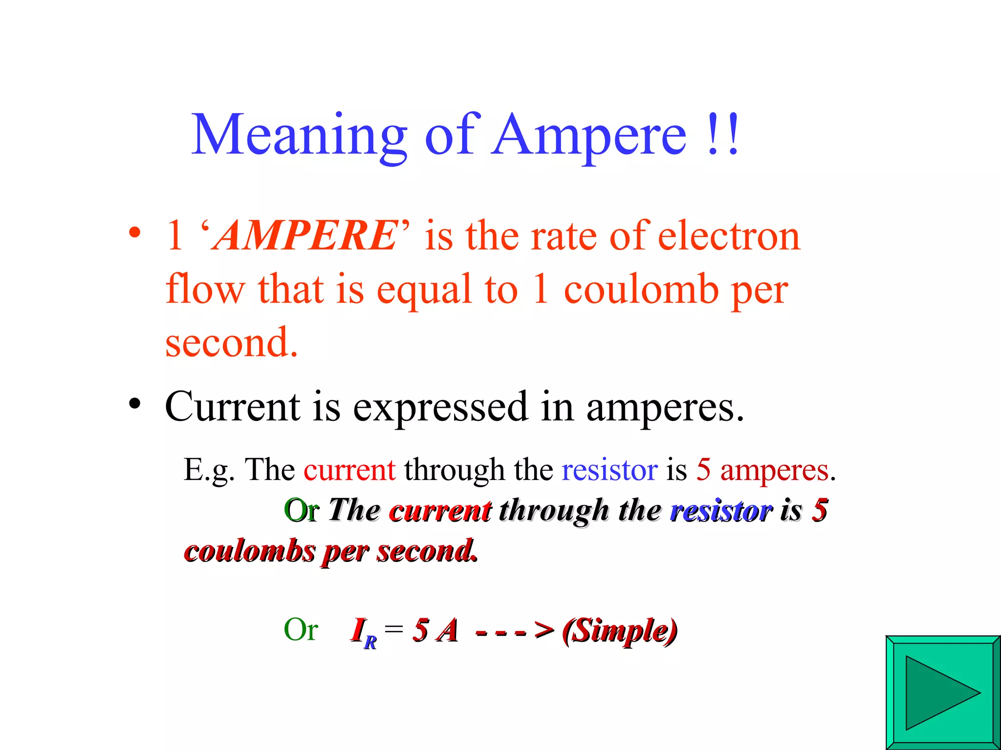 Current & Ohms Law 03 2000 | PPS