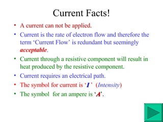 Current & Ohms Law 03 2000 | PPT