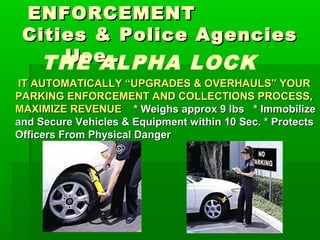The Alpha Lock Wheel Lock For Vehicle Security, Heavy Equipment ...