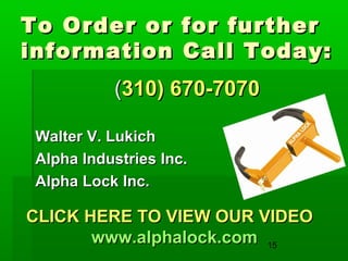 The Alpha Lock Wheel Lock For Vehicle Security, Heavy Equipment ...