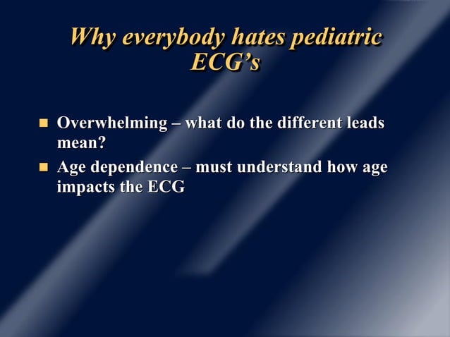 Pediatric EGC interpretation... Overview of pediatric ECG | PDF